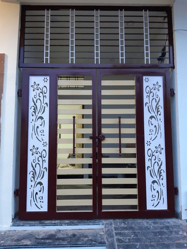 7×8 House main gates design, CNC laser cutting sheet, Entrance, front ...