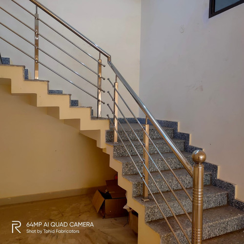 सीढ़ी स्टील रेलिंग | Fabricator | Indoor Stair railing design for steel