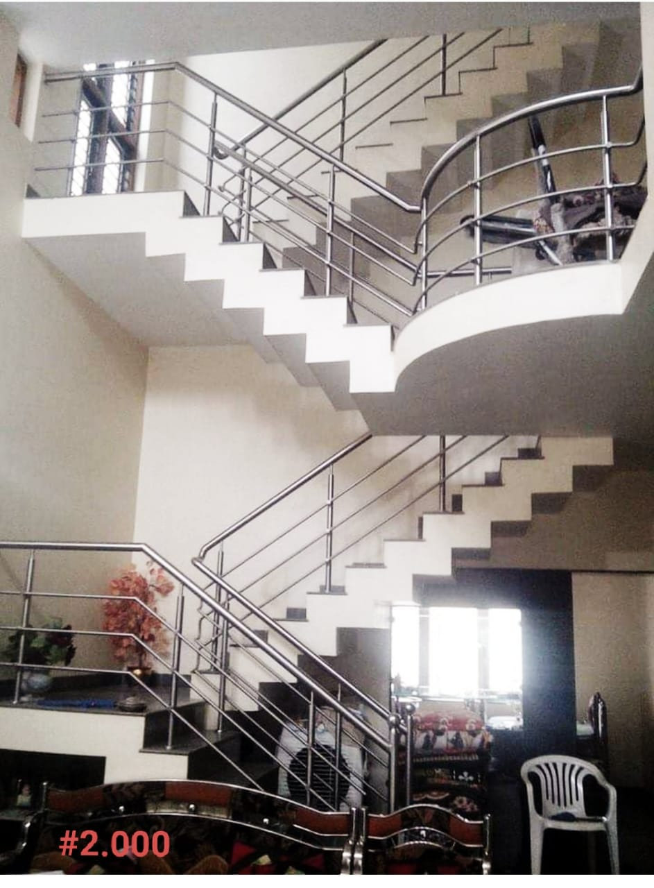 interior stairs steel railing designs | FabricatorIndia