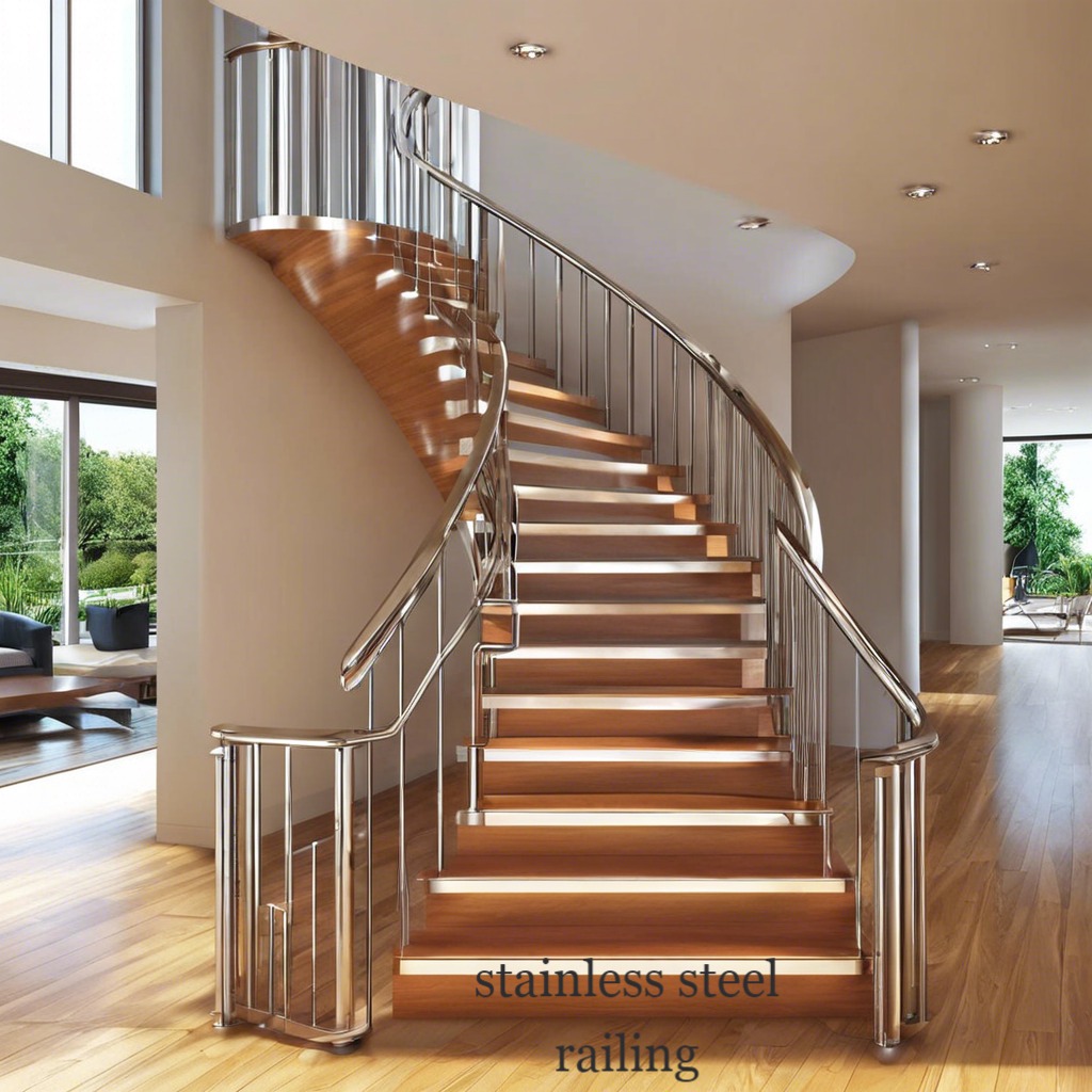 Modern Railing Design India. Stairs Balcony | Glass-Iron & Stainless ...