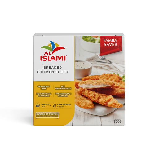 BREADED CHICKEN FILLET 500g | Alislamifoods