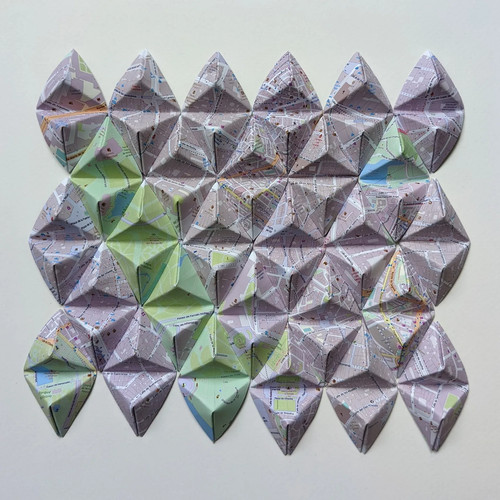 Custom Map | Origami Wall Art | Holly Albert Art