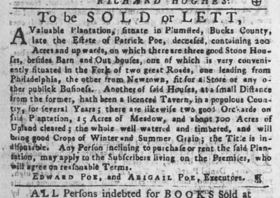 Edward Poe: A Patriot LegacyPart 1 - 1732 thru 1776