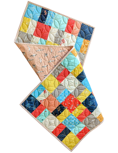 Mini Single Slice Table Runner | Charm Pack Pattern | Moonkin Stitchery