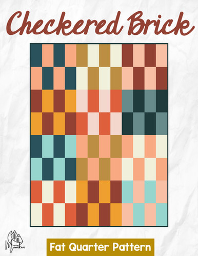Checkered Brick | Fat Quarter Pattern | Moonkin Stitchery