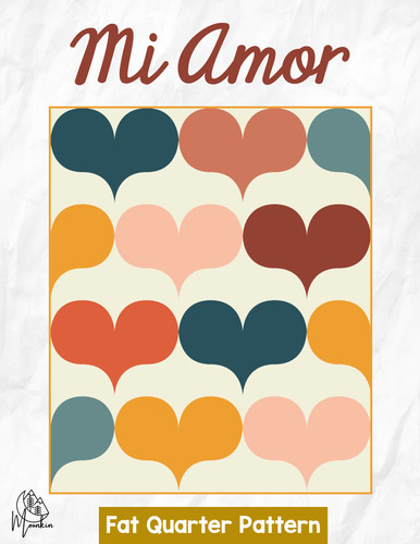 Mi Amor | Fat Quarter Pattern | Moonkin Stitchery