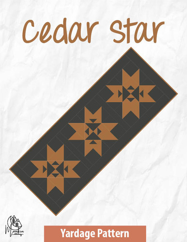 Cedar Star | Yardage Pattern | Moonkin Stitchery