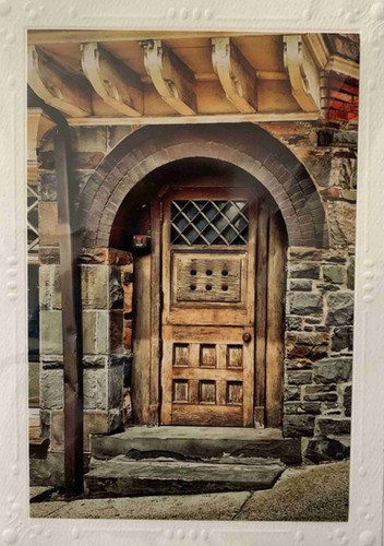 Grinnell Library Turret Door ~ card or print | WHS