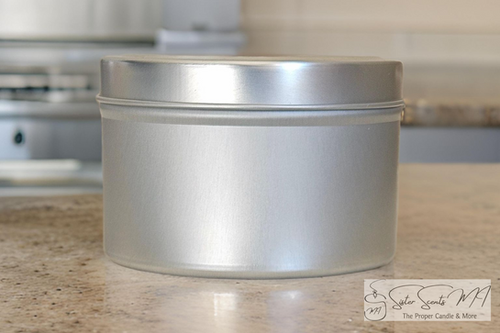 Stand Metal Tin Vessel - 8 oz Silver | Sister Scents Mi