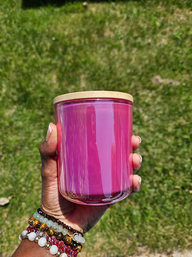 Prosper Round Bottom Vessel - Iridescent Raspberry | Sister Scents Mi