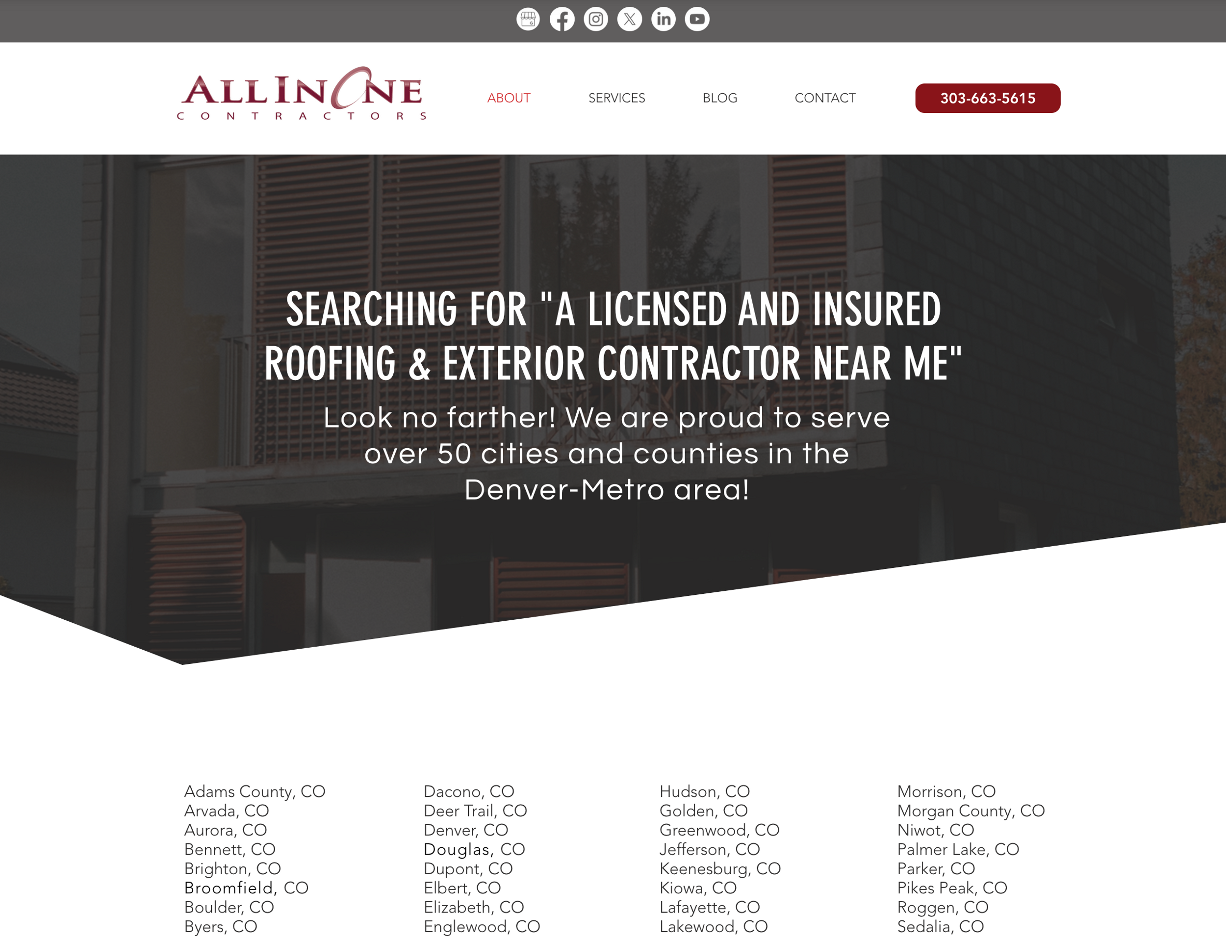 SERVICE AREAS | All In One Contractors