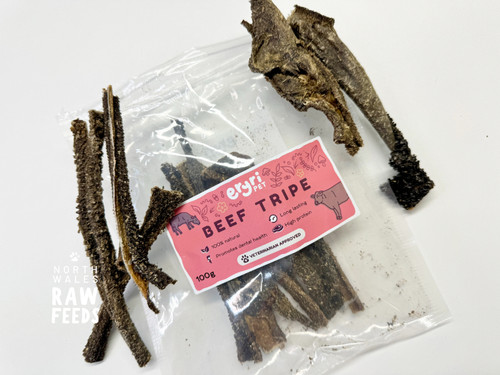 Beef Tripe Sticks 100g by Eryri Pet | NorthWales Raw Feeds