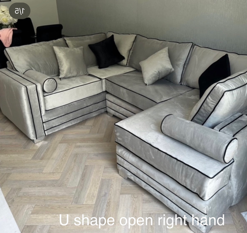 Kathleen u shape sofa with 1 side open end | Winteriors