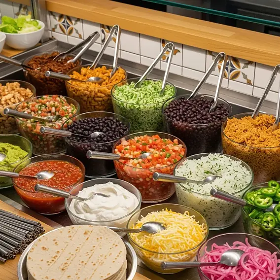 salad bar setup ideas