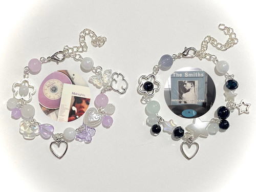 Matching heart charm bracelets pt. 2 | Clefairy Jewels