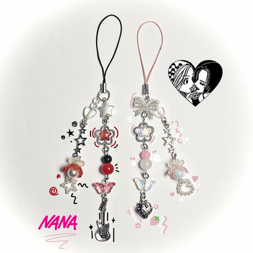 Nana & Hachi inspired matching phone charms | Clefairy Jewels