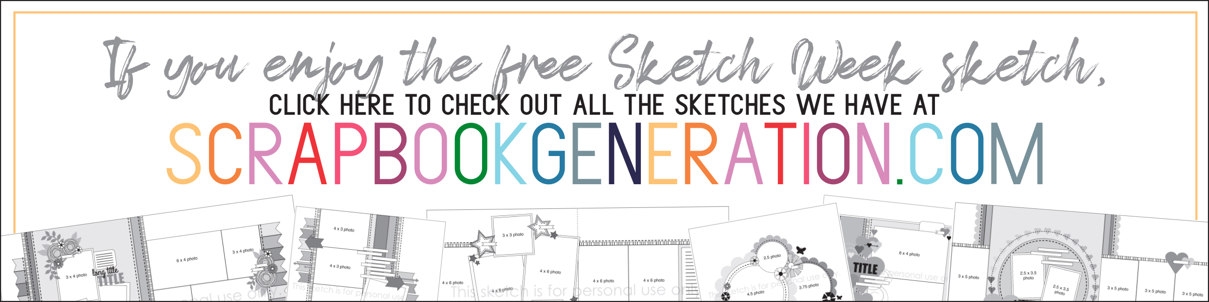 Sketch Week #5 | How to Use and Adapt Scrapbook Sketches | Day 3