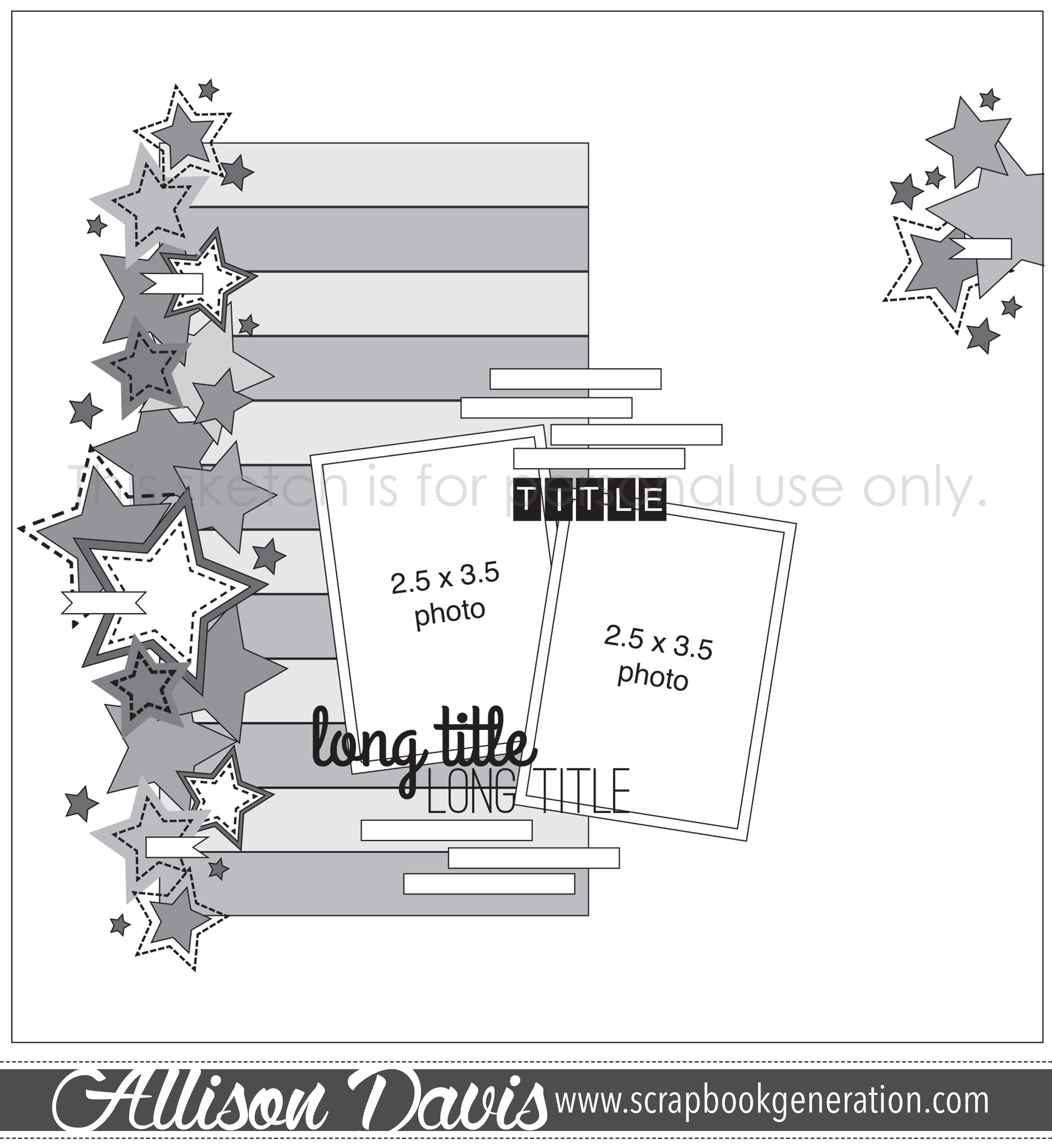 Sketch Week #2 | How to Use and Adapt Scrapbook Sketches | Day 1