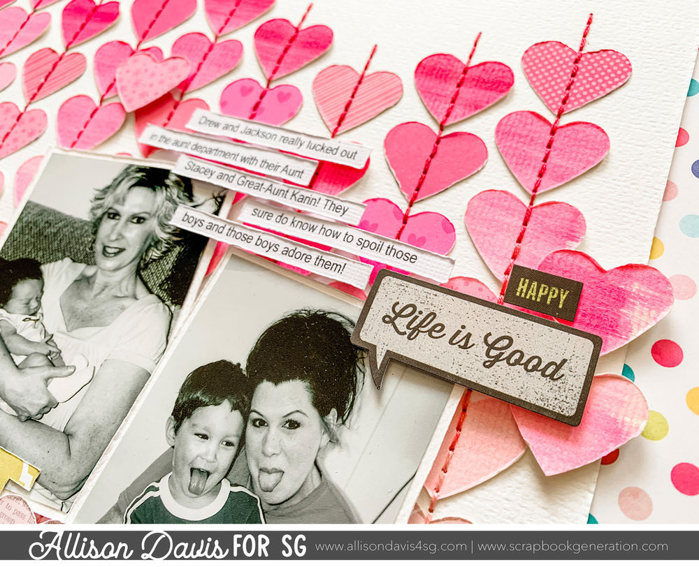 Scrapbooking Idea: Creating a Color Fade with Punched Shapes.