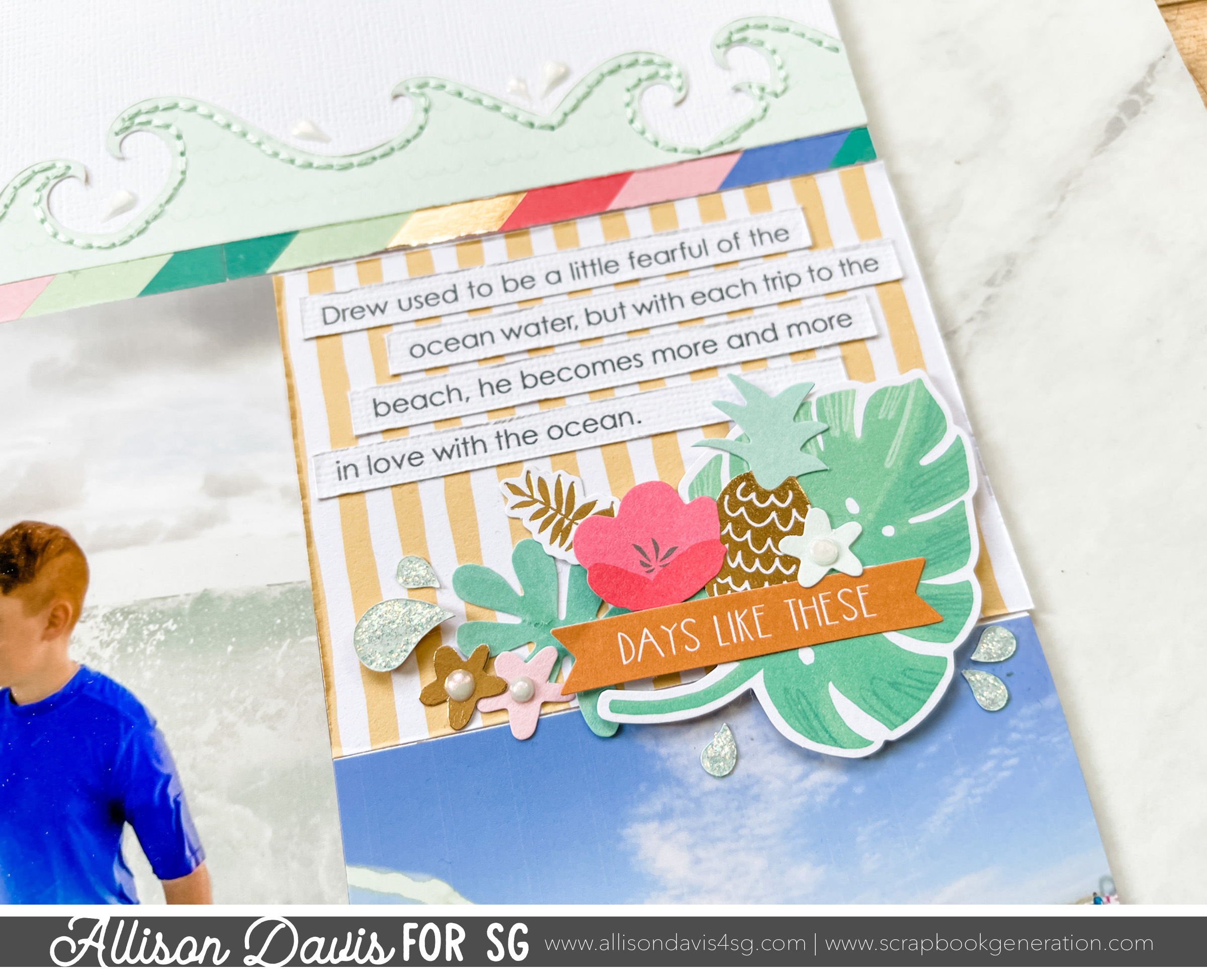 Scrapbooking with 6x6" Paper Pads: Using 4" Squares