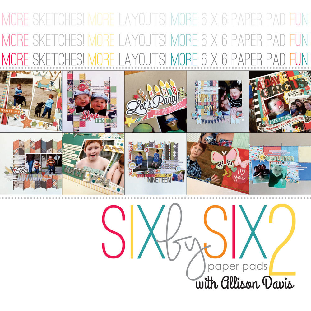 Using 6x6 Paper Pads on Full Size Scrapbook Layouts
