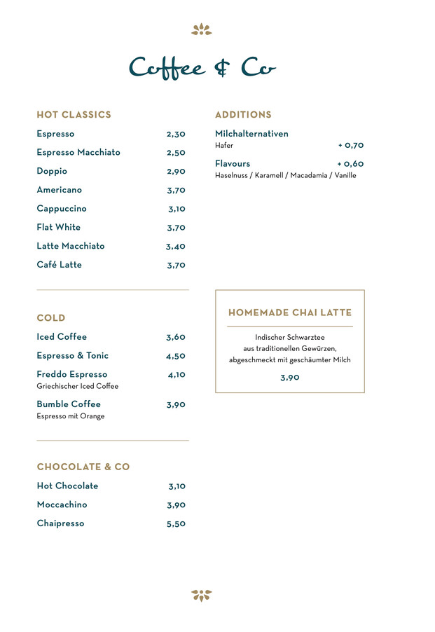 Speisekarten | Haveli