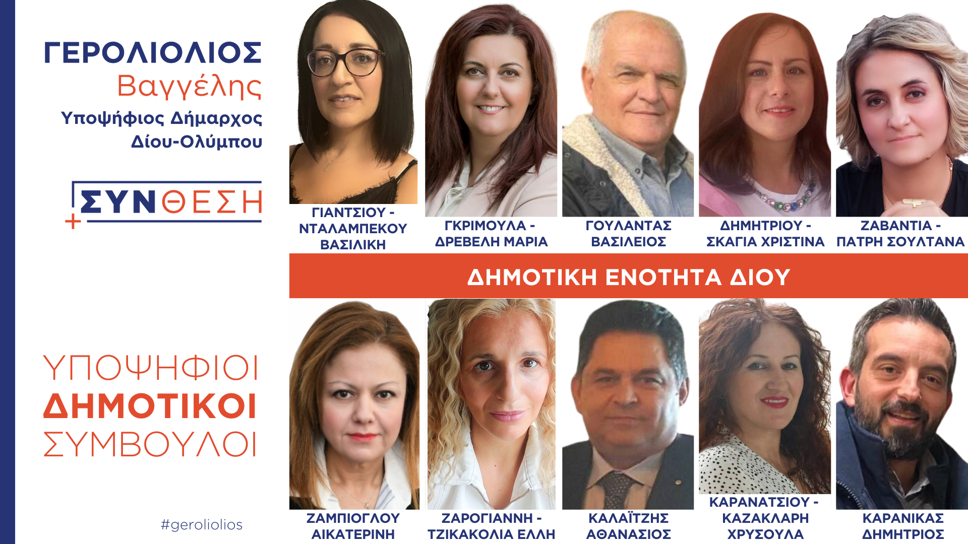 Αυτό είναι το ψηφοδέλτιο της ΣΥΝΘΕΣΗΣ