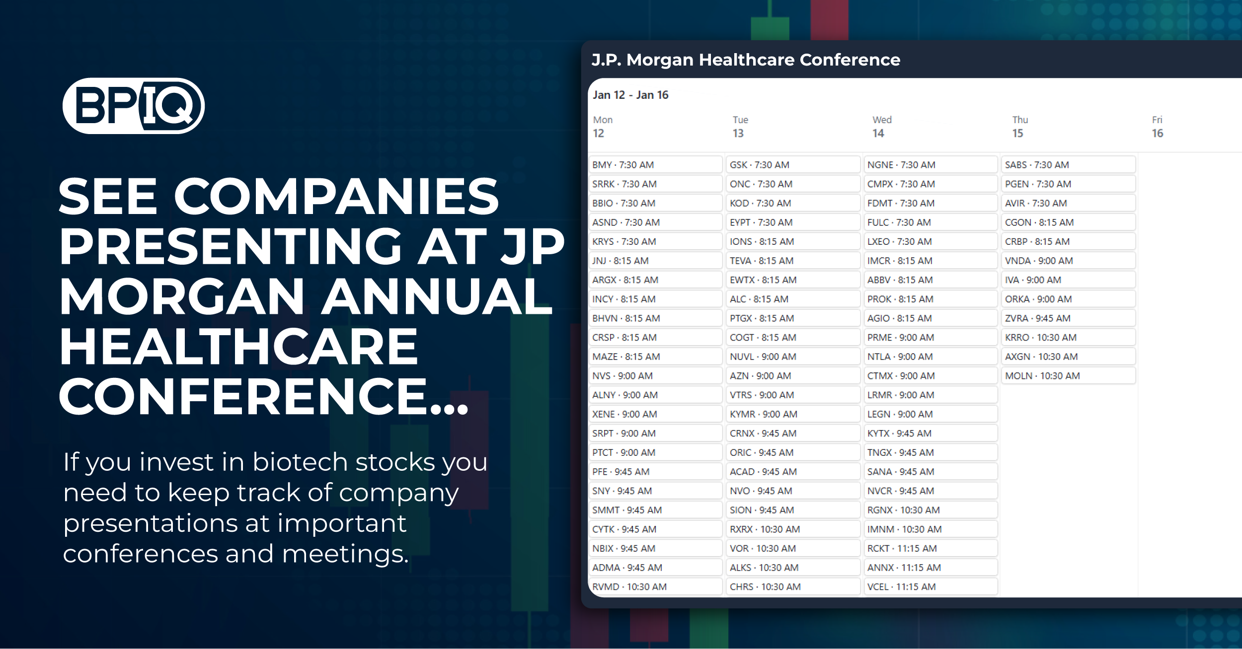 J.P. Morgan Annual Healthcare Conference | BPIQ