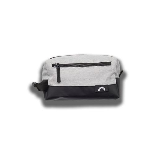 JONES DOPP KIT - HEATHER GREY AND BLACK TARPAULIN | hathway-stewart-golf