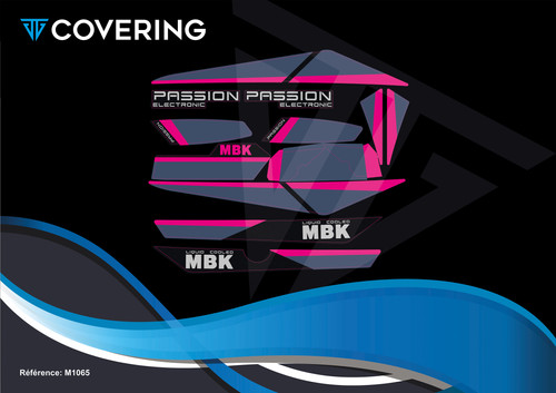 M1065 passion noir et rose | JG Covering