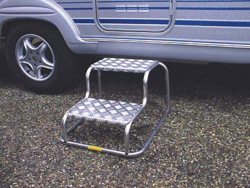 The Original Aluminium Double Step Milenco | caravan-megastore