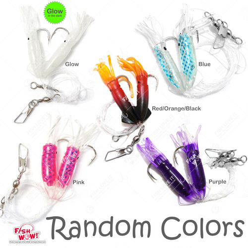 3" Fishing Rock Cod Rig Random Colors - 50 packs | Fish WOW!