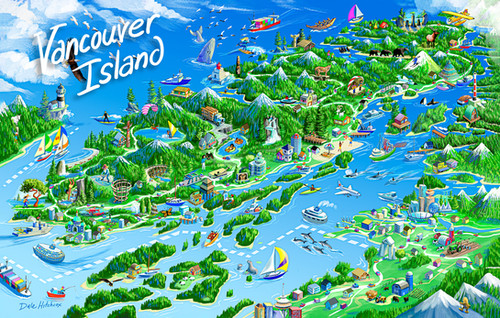 Vancouver Island Animated Map | Urban Art Victoria