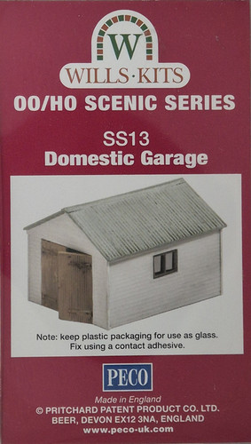 Wills Kits SS13 Domestic Single Garage Scenic Series Pack - OO/HO Scale ...