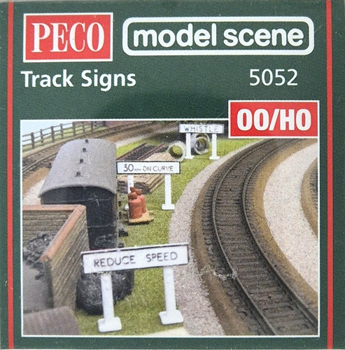 PECO Model Scene 5052 Track Signs - OO/HO Scale | MGR Model Railways