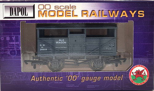 Dapol B549 GWR 8 Ton Ale Wagon 38659 Ex-Cattle Wagon in GW Grey Livery ...