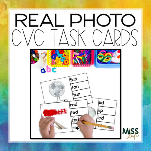 Strategic Instruction CVC Task Cards for Special Education | Miss Lulu