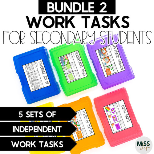 Independent Work Tasks for Secondary Special Education & IEP Goals ...