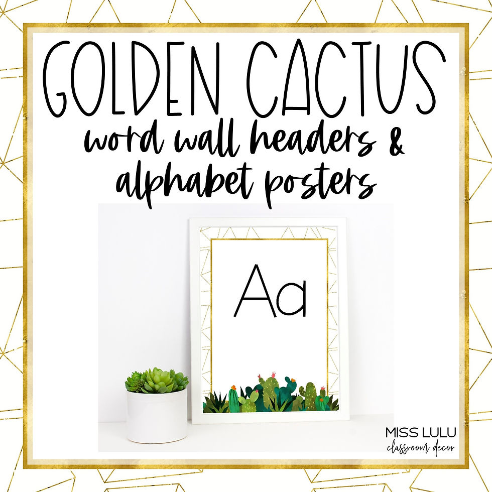 GOLDEN CACTUS | Miss Lulu