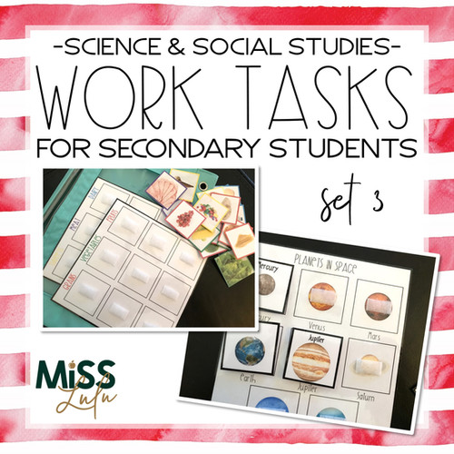 Science & Social Studies Independent Work Tasks for Secondary Students ...