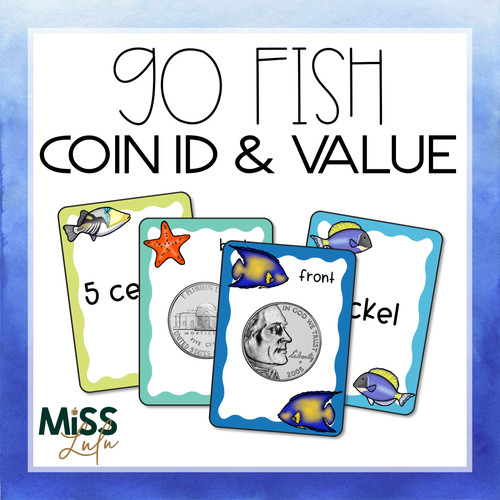 Coin Identification & Value Go Fish Math Game | Miss Lulu