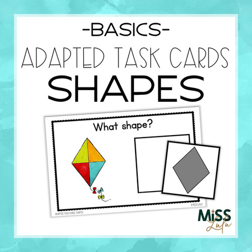 Shapes Adapted Task Cards | Miss Lulu