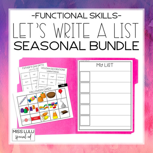 Let's Write a List - Seasonal Bundle | Miss Lulu