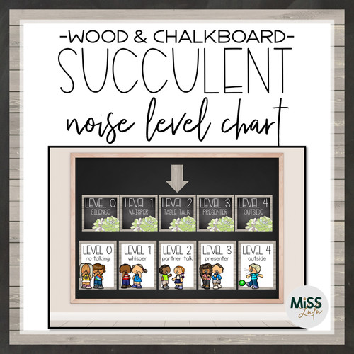 Succulent Noise Level Chart | Miss Lulu