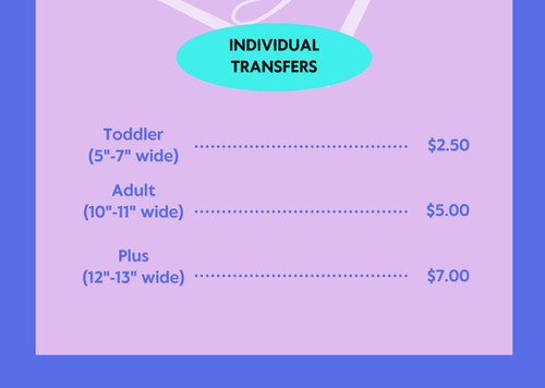 Individual Transfers | B-Squared Designs