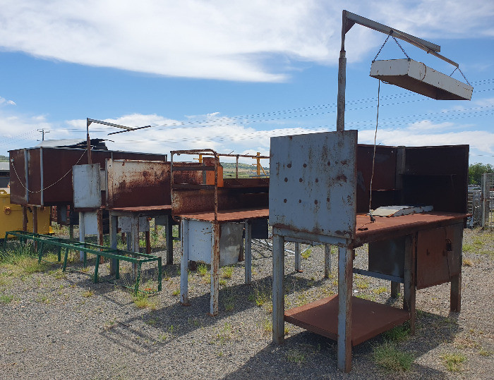 SECOND HAND STEEL BENCHES