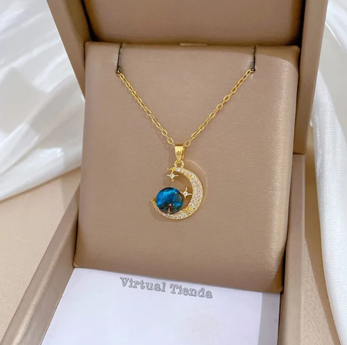 Collar Luna Dorada | Virtual Tienda