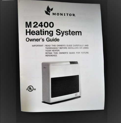 Owner's Guide - Monitor 2400 Owner's Manual Part # 1157 | monitorheater.com