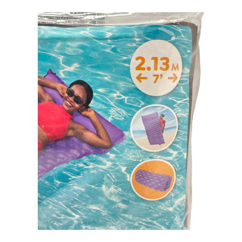 Floating Lounge Mat Roll-Up Inflatable - 213cm x 86cm | Aust Pools ...