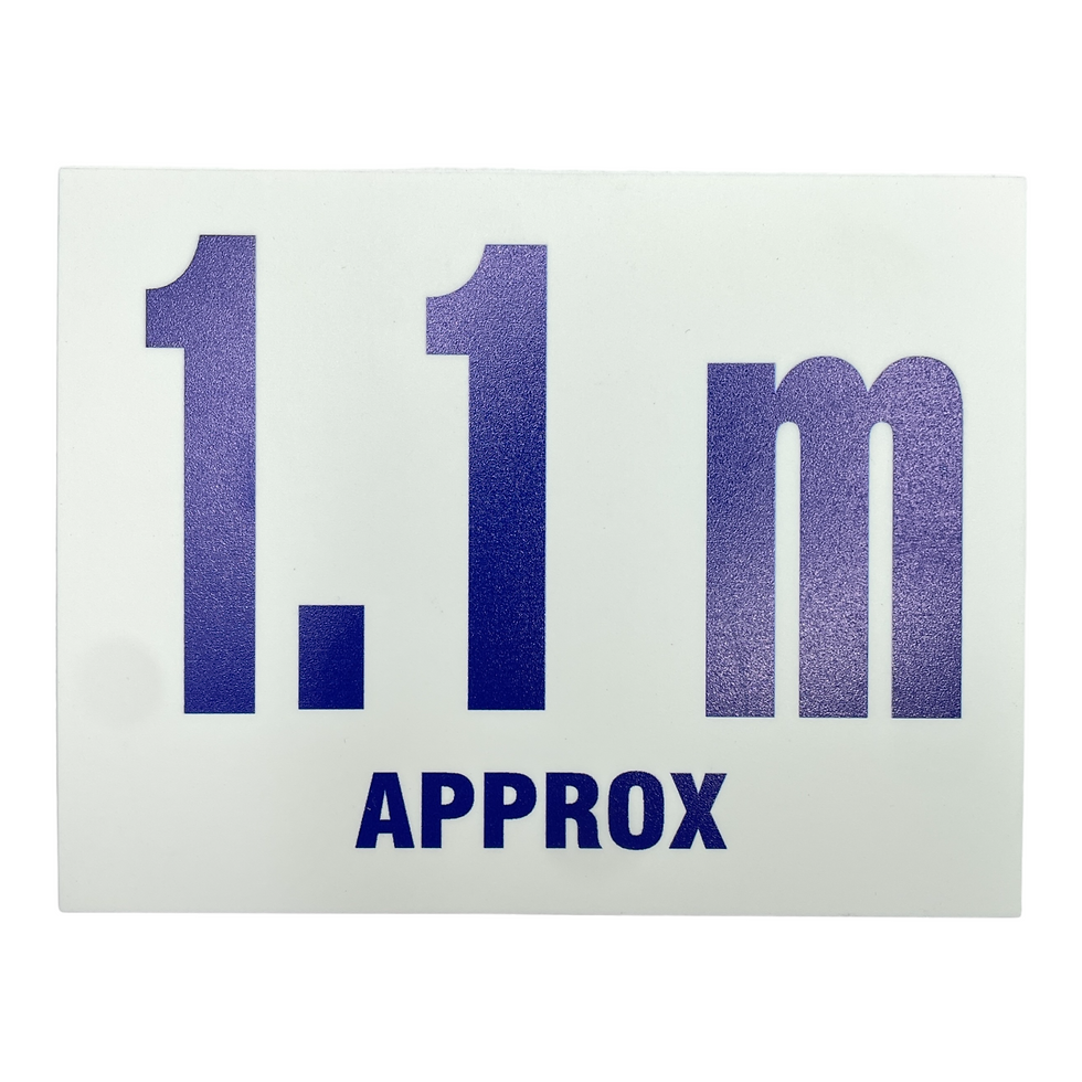 Depth Marker - Blue 1.1m - Swimming Pool Spa | Aust Pools & Product